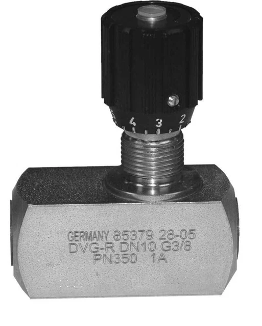 DRV-G12, HYDRAULIC FLOW control & needle valve unidirect-1/2 BSP ...