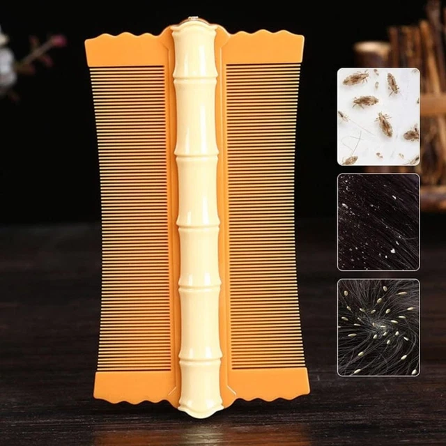 PLASTIC GRATE COMB Remove Dandruff Flea Lice Comb Bamboo Comb Pet ...