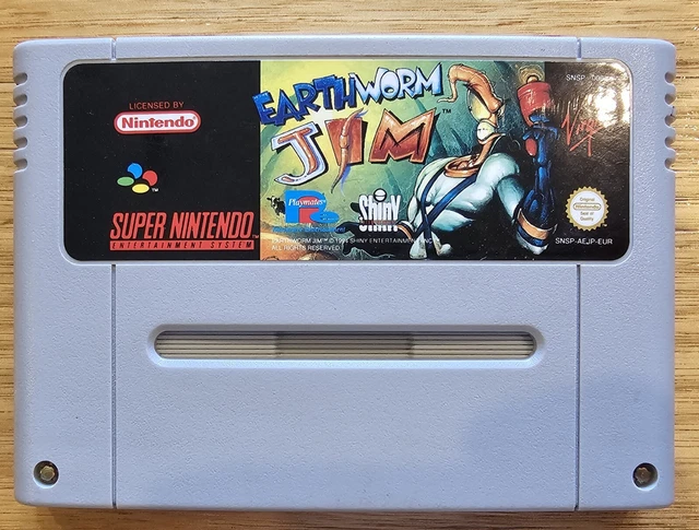 Earthworm Jim Super Nintendo Snes Pal Tested And Working Eur 4827 Picclick Fr