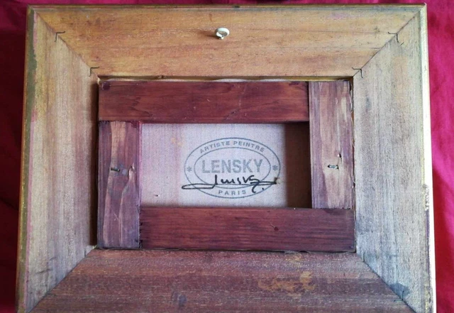 TABLEAU MARINE MICHEL Lensky Paris huile sur toile signé EUR 50,00 ...