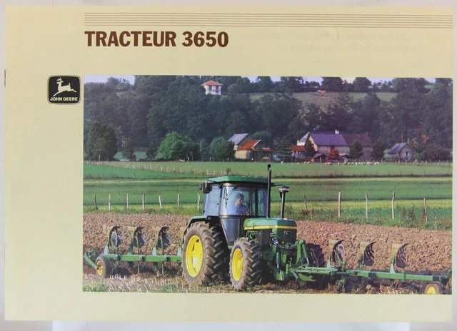 PROSPECTUS BROCHURE TRACTEUR 3650 John Deere tractor traktor prospekt trattore EUR 24,99 ...