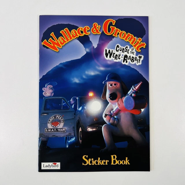WALLACE & GROMIT Curse of the Were Rabbit Sticker Book Ladybird 2005 £8 ...