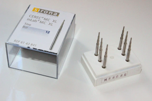 SIRONA CEREC / inLab MC XL Step Bur 12 REF 61 43 841 6 Stück Neu EUR ...