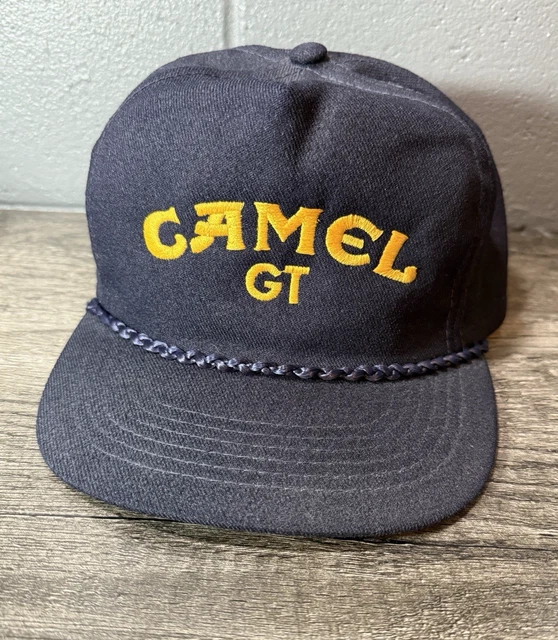 VINTAGE CAMEL GT Racing Snapback Hat Navy Blue Embroidery £31.25 ...
