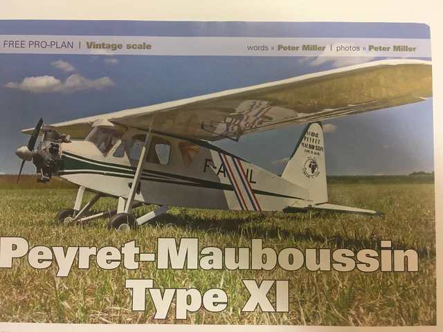 PEYRET-MAUBOUSSIN TYPE XI Radio Control Model Aircraft Plan £2.99 ...