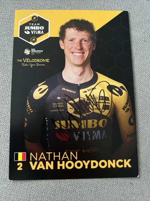 CYCLISME CYCLING WIELRENNEN Carte Dédicacée Nathan Van Hooydonck Tdf ...