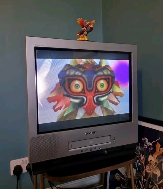 SONY TRINITRON CRT 21 Inch KV-21FV1U VCR COMBO RETRO VINTAGE GAMING TV ...