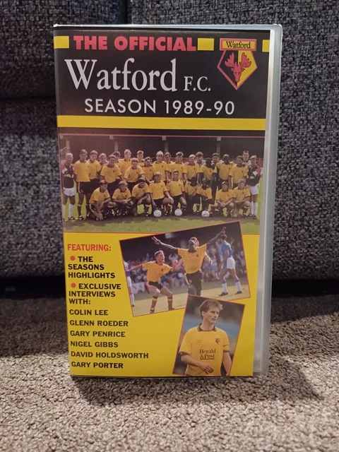 WATFORD FC SEASON 1989/90 Vhs Video Tape Cassette Football Review ...