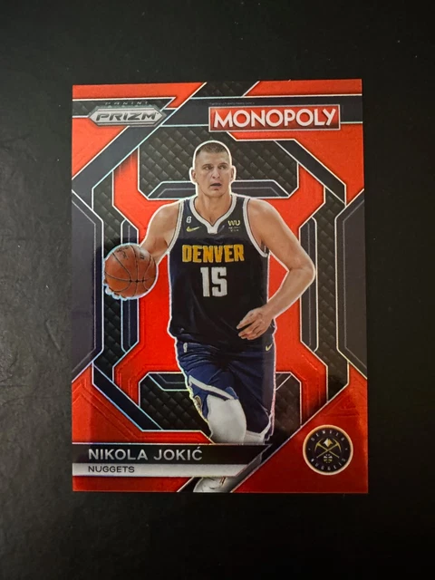 2023-24 PANINI PRIZM Monopoly Nikola Jokic Red Prizm HOLO #1 pépites #d ...