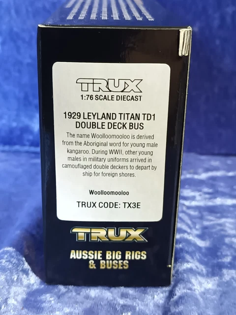 TRAX TRUX 1/76 MIB TX3E 1929 Leyland Titan TD1 Double Deck Bus ...