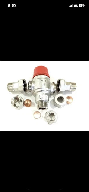 REFLEX RTTV15 15MM 1/2" SOLAR Tempering Mixing Valve, Reliance & AVG ...