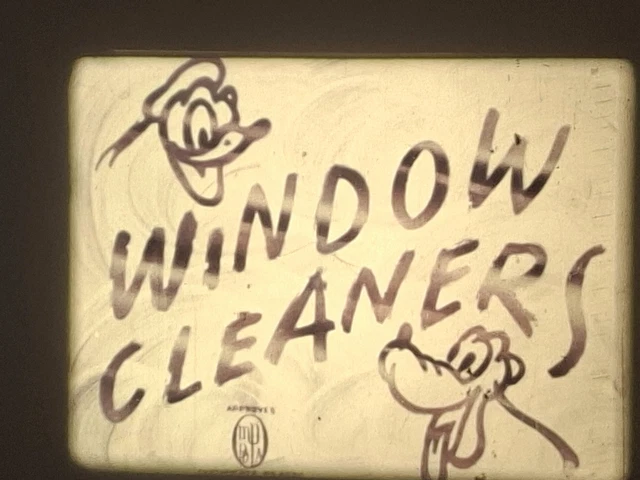WINDOW CLEANERS 1940 Disney Donald Duck 16Mm Colour Sound 300Ft Cine ...