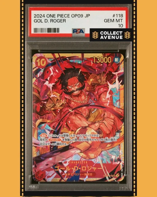 PSA 10 ONE Piece Gol D.Roger OP09-118 SEC Japanese EUR 1,00 - PicClick FR
