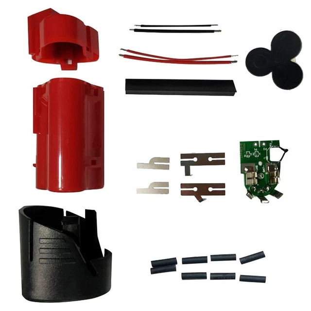 FOR MILWAUKEE BATTERY Shell Kit PCB Plastic Tool Case Repair With PCB ...