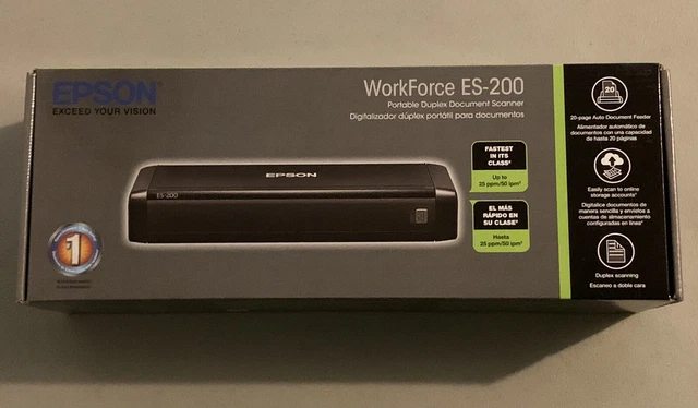 EPSON WORKFORCE ES-200 Portable Color Duplx Document Scanner/AutoDoc ...