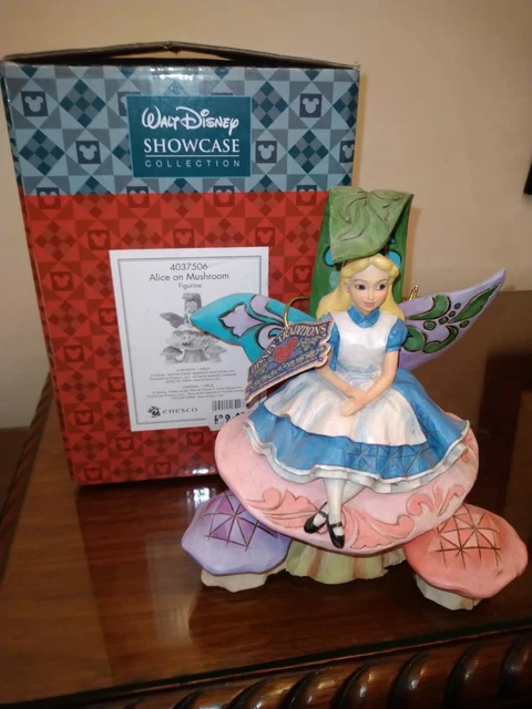 DISNEY TRADITIONS SHOWCASE Collection 4037506 - Alice On Mushroom with ...