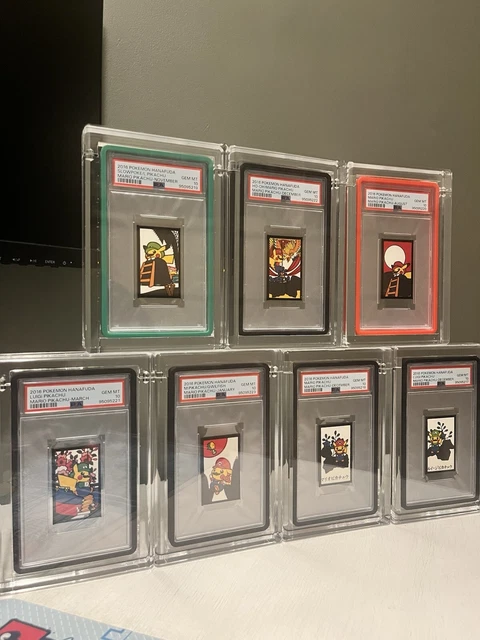 2016 POKEMON MARIO Pikachu Luigi Hanafuda Full Sequential Set PSA 10/9 ...