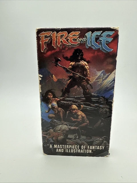 FIRE AND ICE VHS Tape 1983 Frazetta Bakshi Animated Fantasy 80'sn Anime ...