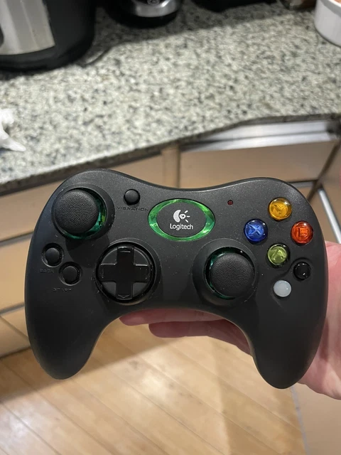 NO DONGLE LOGITECH Wireless Original Xbox Cordless Precision Controller ...