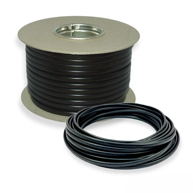 AUTOMOTIVE 12V 24V Flat Twin 2 Core Cable Thin Wall Wire Black & Red ...