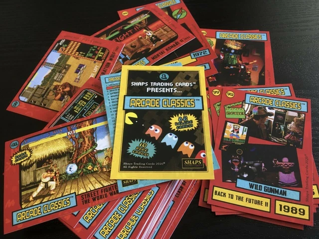 ARCADE CLASSIC GAMES! Custom Trading Card Set! 82 High Quality Retro ...
