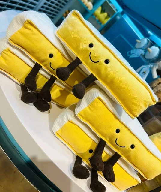 JELLYCAT BRIE CHEESE Plush Cheese Toy Comes with Label and Dust Cover ...