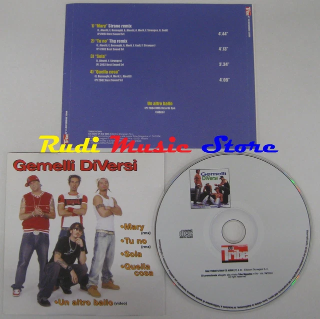 CD GEMELLI DIVERSI Mary Tu no PROMO TRIBE 2004 NO articolo 31 j ax lp mc(CI12)* EUR 6,50 ...