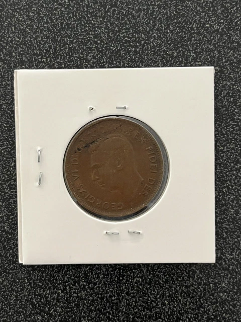 🐞1949 AUSTRALIAN HALF Penny 🐞Coin Lovely 1/2P King George V1 #Q6🐞 $2.95 ...