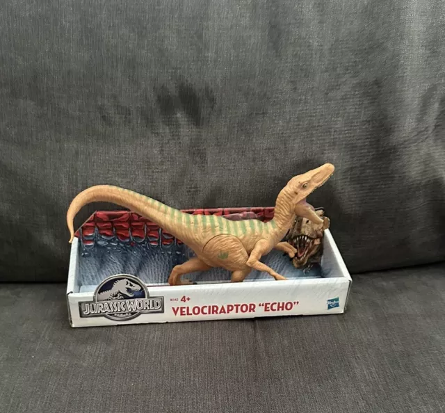 ECHO VELOCIRAPTOR ACTION Figure Toy Hasbro Jurassic World Dinosaur ...