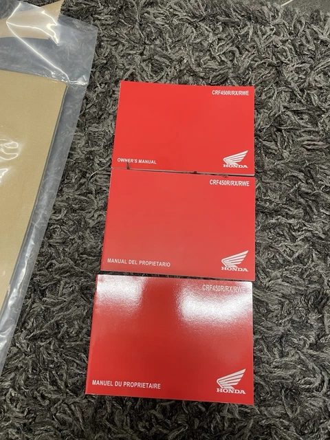 HONDA CRF 450R/RX/RWE Owners Manuals 2024 Genuine Oem New £21.50 ...