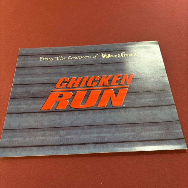 CHICKEN RUN MEMORABILIA Press Booklet Promotional Aardman £4.87 ...