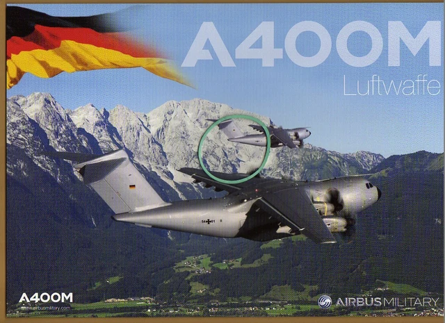 3 PAPP POSTER Bundeswehr Flugzeug A 400 M Airbus Transportflugzeug ...