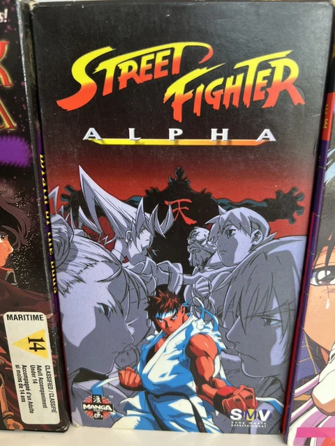 MANGA VHS LOT of 5 vhs street fighter, harlock, Birdy, Vampire Hunter ...