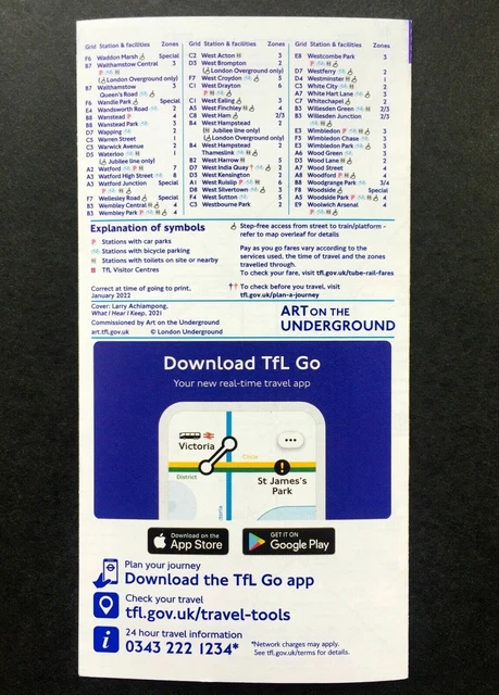 LONDON UNDERGROUND TUBE Map x 3 TFL JAN 2022 - Northern Line Bank ...
