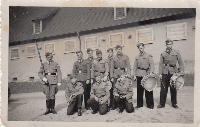 PRIVATE PHOTO WEHRMACHT WW2 WW2 Baumholder Palatinate Soldiers Music ...