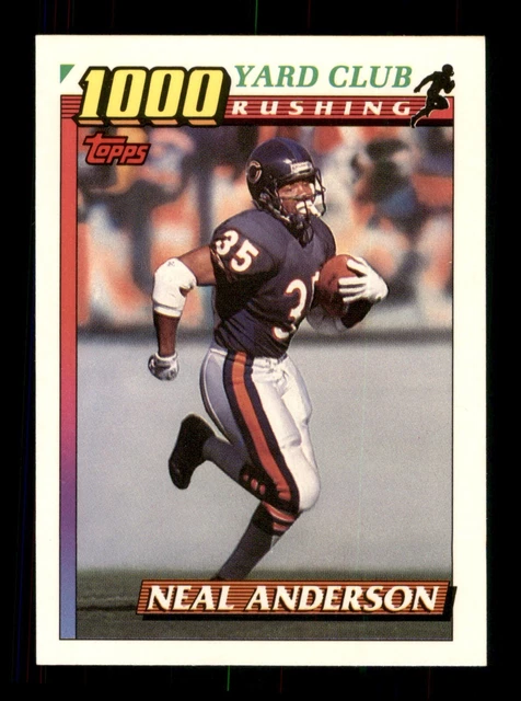 12 CARTES À collectionner football sports Neal Anderson 35 Bears 1991 ...