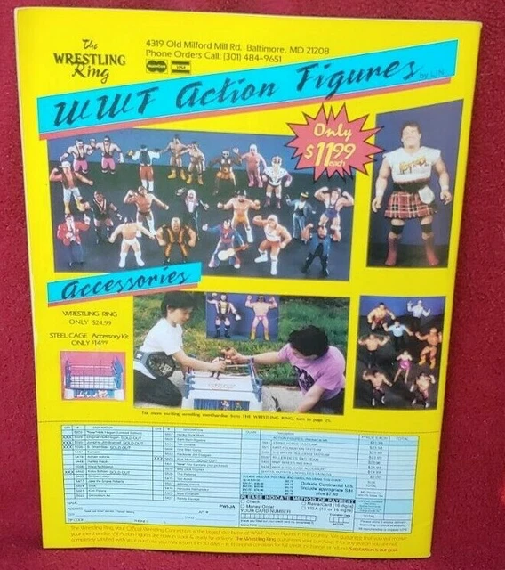 1989 Pro Wrestling Magazine Wcw Wwf Piper Steamboat Luger Sting Hogan Muraco Ric £1921
