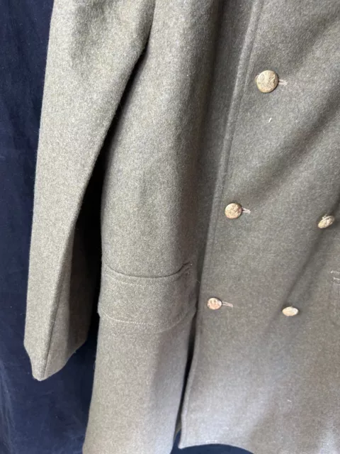 ORIGINAL WW2 BRITISH Army Mounted Greatcoat - 1943 Dated - 42" Chest ...
