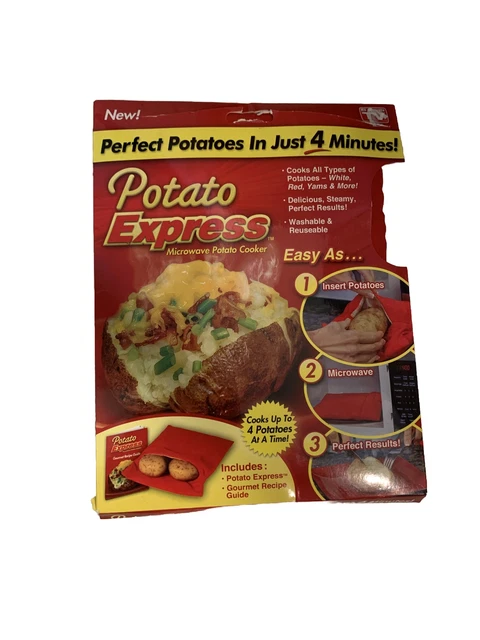 POTATO EXPRESS MICROWAVE Potato Cooker Bag As Seen On TV For Kitchen ...