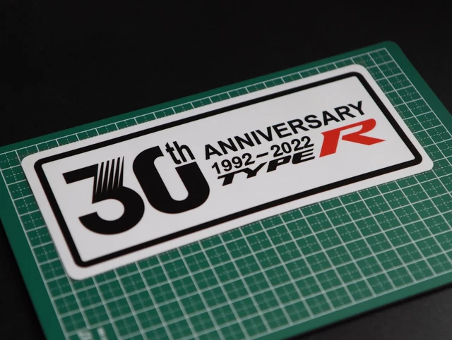 HONDA 30TH ANNIVERSARY Type R Sticker for Civic DC2 DC5 EK9 EP3 FN2 FK2 ...