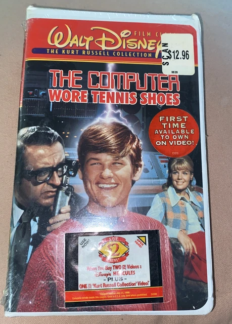 DISNEY CLASSICS THE COMPUTER WORE TENNIS SHOES VHS Rare OOP Kurt ...