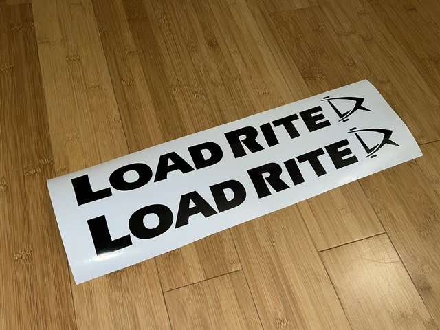 LOAD RITE 18” (x2) BOAT TRAILER DECALS Stickers MARINE Grade Waterproof ...