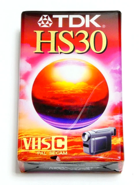 CASSETTE VIERGE POUR Camescope Vhs-C Tdk Hs 30 K7 Vhs C Pal Secam Neuve Scelle EUR 8,19 ...