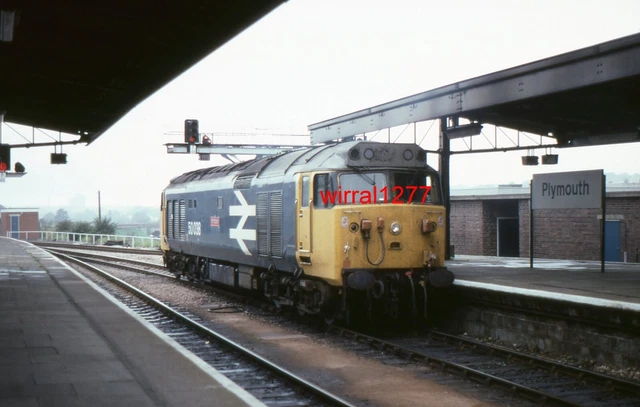 ORIGINAL RAILWAY SLIDE Class 50 50038 at Plymouth 12.08.82 £6.00 ...