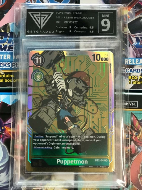GET GRADED MINT 9 Digimon Special Booster 1.0 Puppetmon Alt Art PSA BGS ...