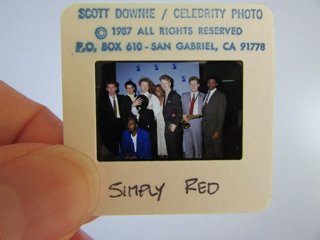 ORIGINAL PRESS PHOTO Slide Negative - Simply Red - 1987 - B £21.99 ...