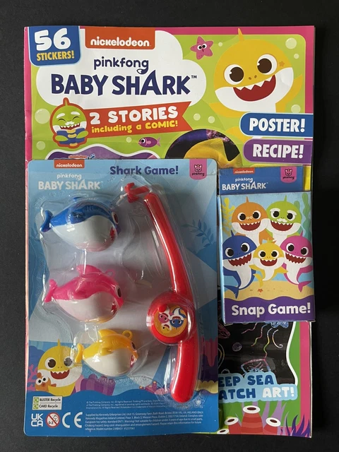 BABY SHARK MAGAZINE NO 44 With Shark Game Set And Snap Game £11.12 ...
