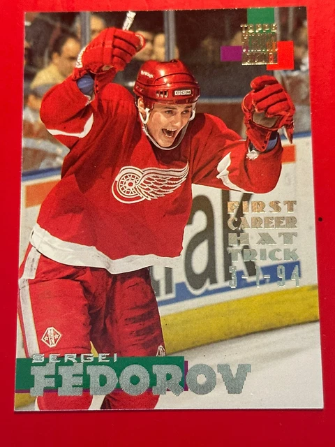 CARTE NHL SERGEI FEDOROV Detroit Red Wings 1994-95 Topps Stadium Club #250 EUR 1,96 - PicClick FR
