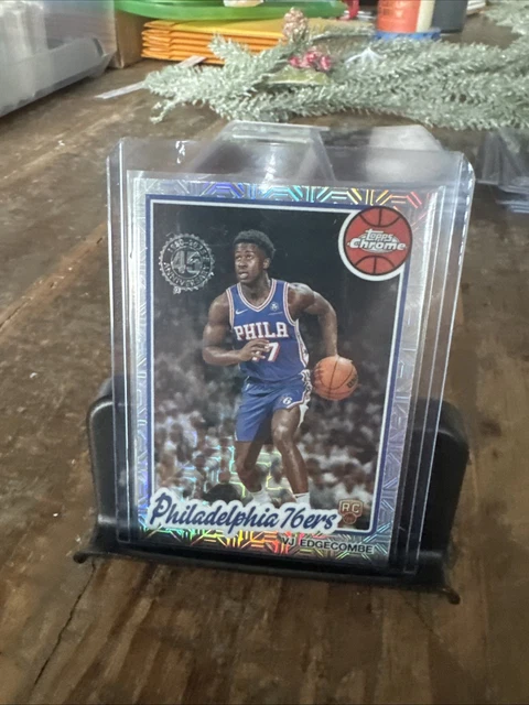 2025-26 TOPPS CHROME VJ Edgecombe Silver Mojo Refractor Rookie Short Print SSP $41.35 - PicClick CA