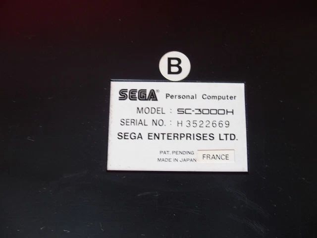 CONSOLE SEGA /SC 3000H YENO /boite et cables EUR 499,00 - PicClick FR